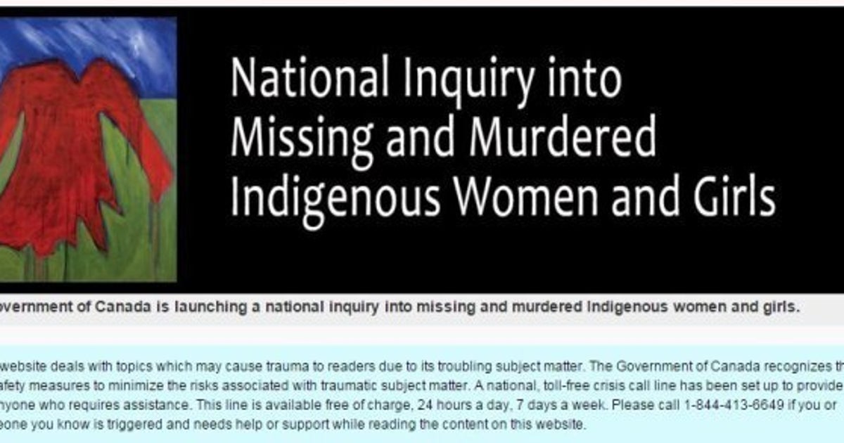 Trigger Warning Added To Indigenous Affairs Page On MMIW Inquiry ...