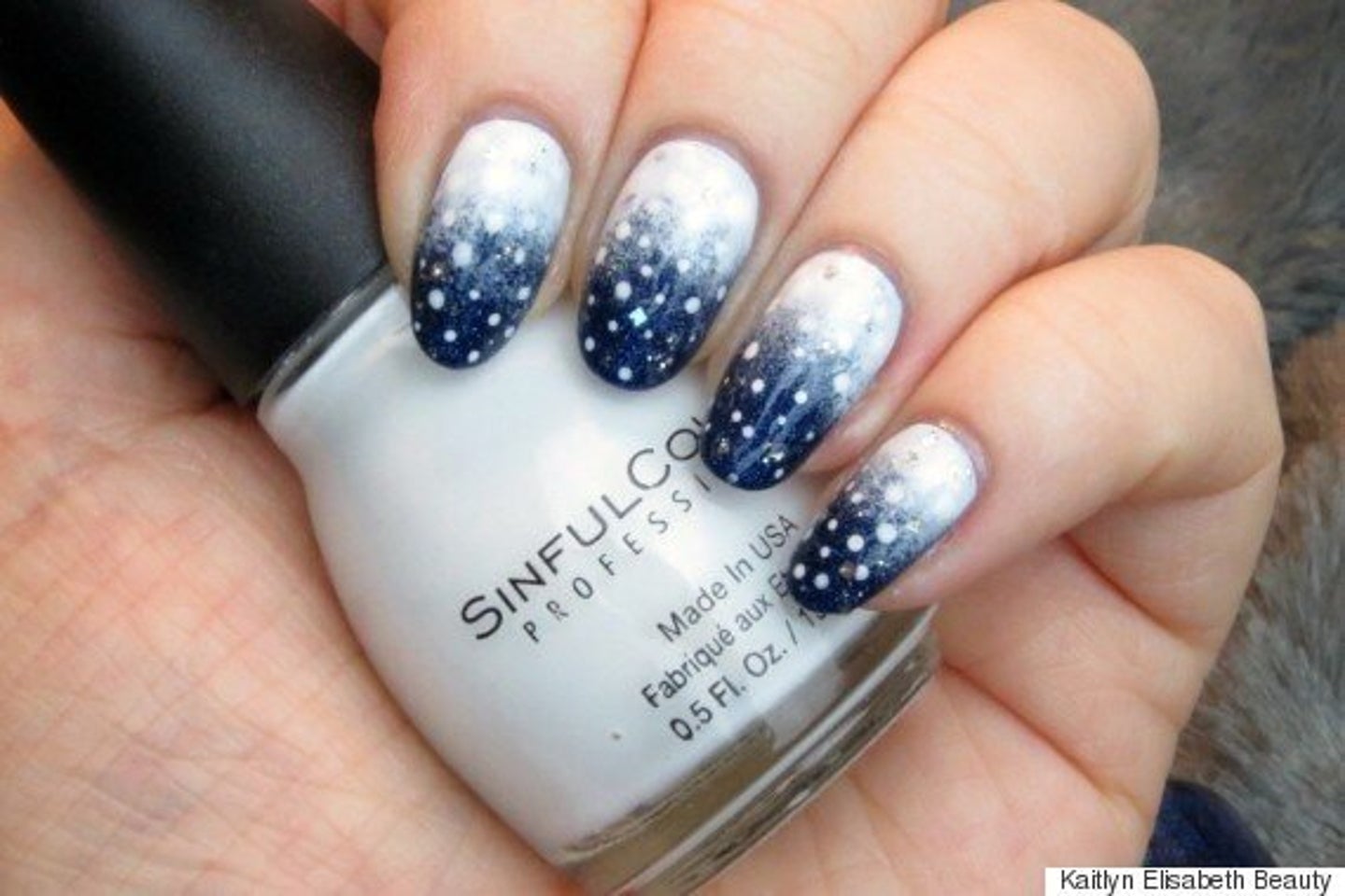 Winter Nail Art: A Snowy Design To Kick Off The Season | HuffPost Style