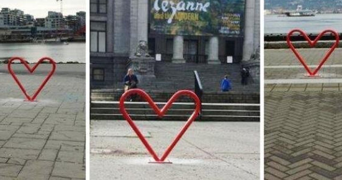 Vancouver's Heart-Shaped Bike Racks Get Cyclists In The V-Day Spirit ...