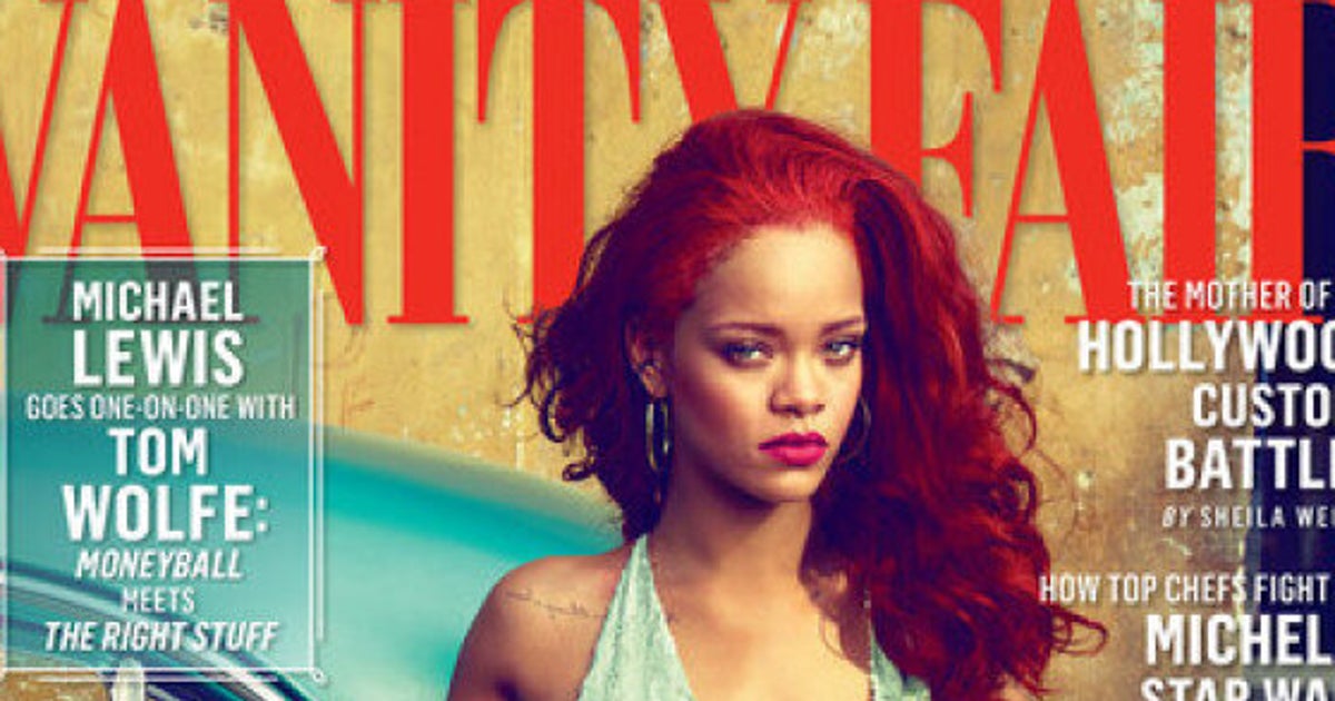 Rihanna And Her Fiery Red Hair Front Vanity Fair's November Issue ...