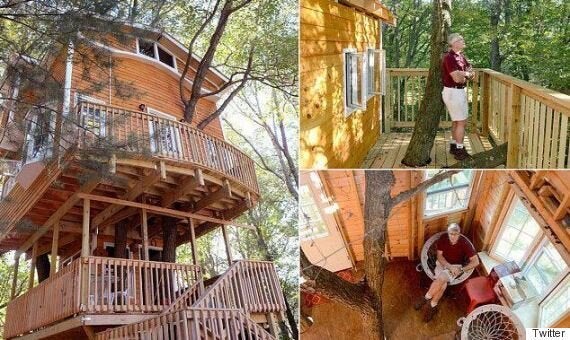 Grandfather Builds Epic Tree House For Grandkids | HuffPost Parents