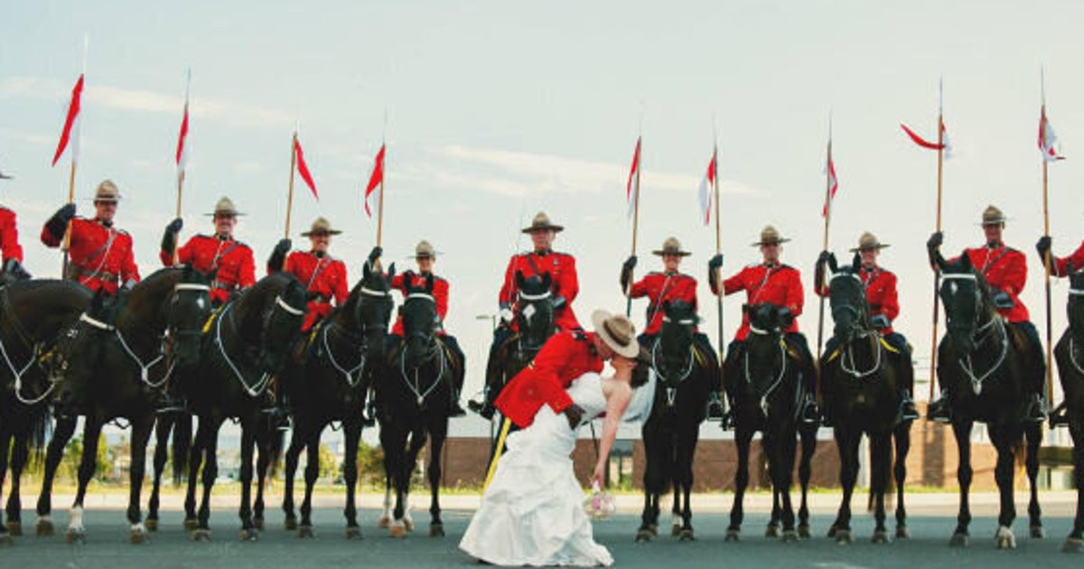 Mountie's Musical Ride Wedding Photo Wows With Canadian Charm ...