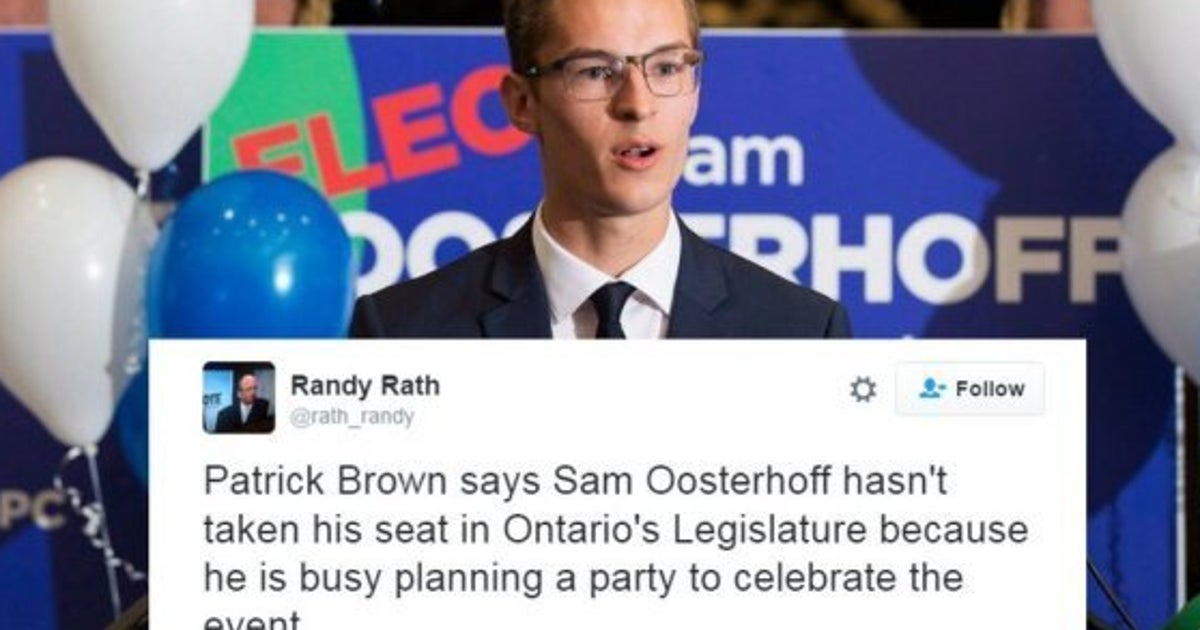 Sam Oosterhoff's Absence From Ontario Legislature Elicits Unusual ...