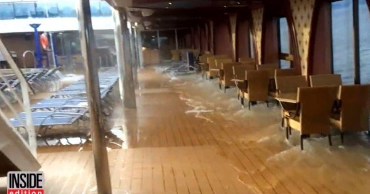 Carnival Legend Cruise Ship Tilts Several Degrees Before Docking In ...