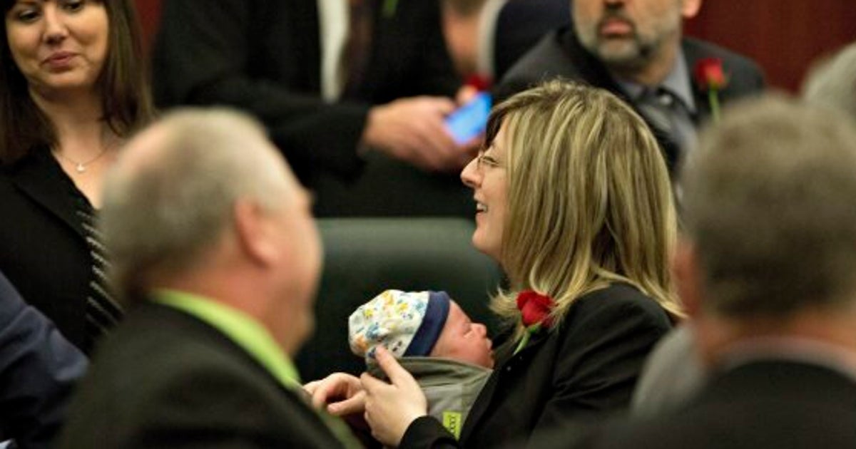 Stephanie McLean, Calgary-Varsity MLA, Brings Newborn Baby To Alberta ...