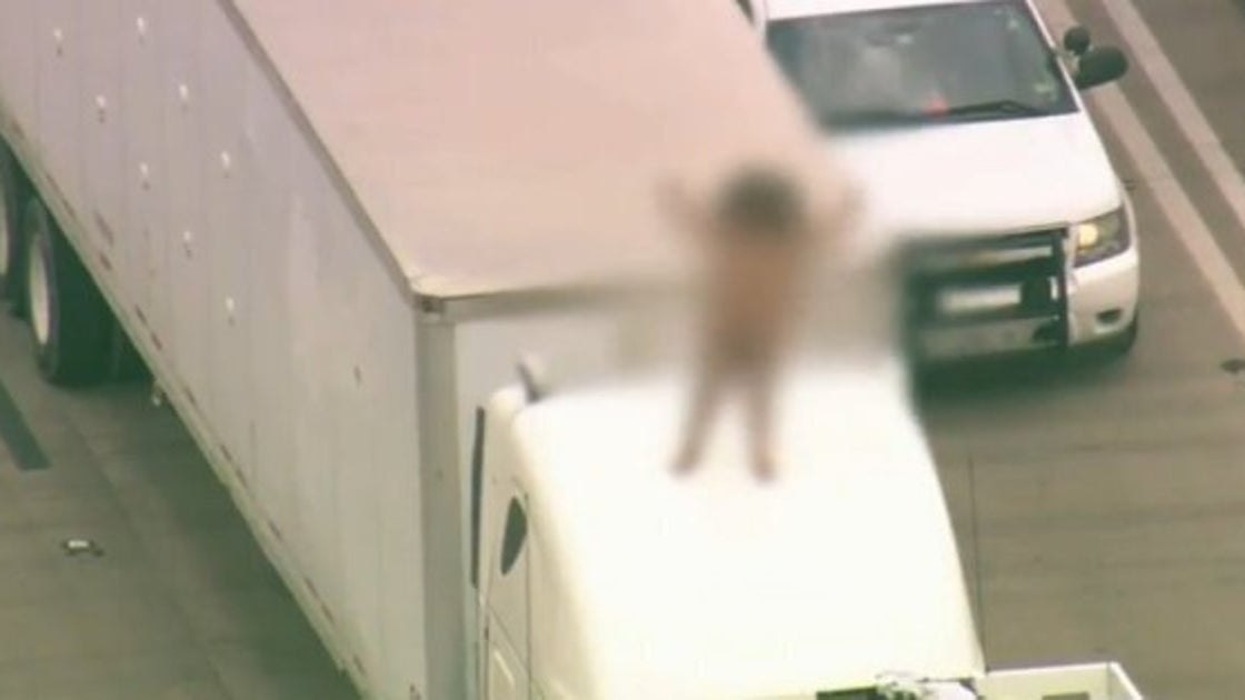 Naked Woman Dancing Highway