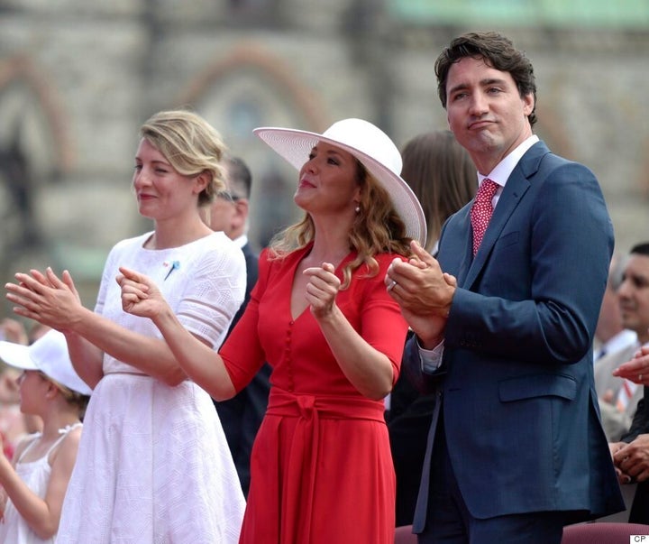 Sophie Grégoire Trudeau Is The Epitome Of Elegance At Canada Day Celebrations Huffpost Style