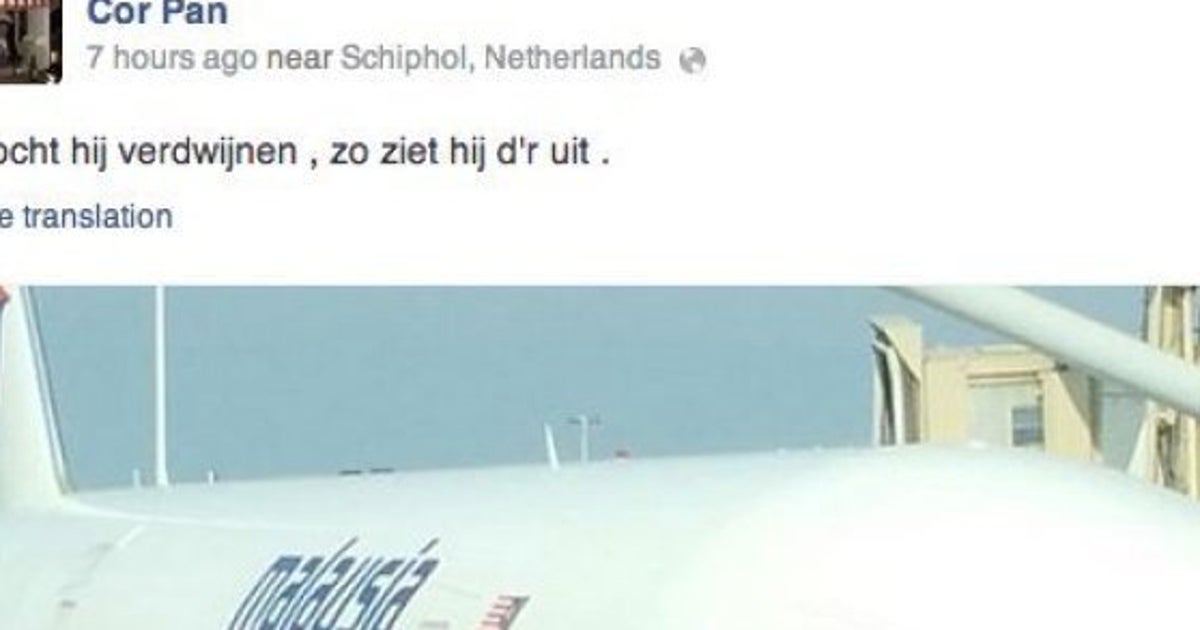 MH17 Passenger Cor Pan Apparently Made Eerie Facebook Post Before ...