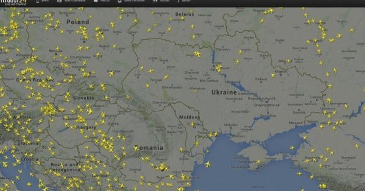 Ukraine Plane Crash Flight Map Shows Airlines Avoiding The Region ...