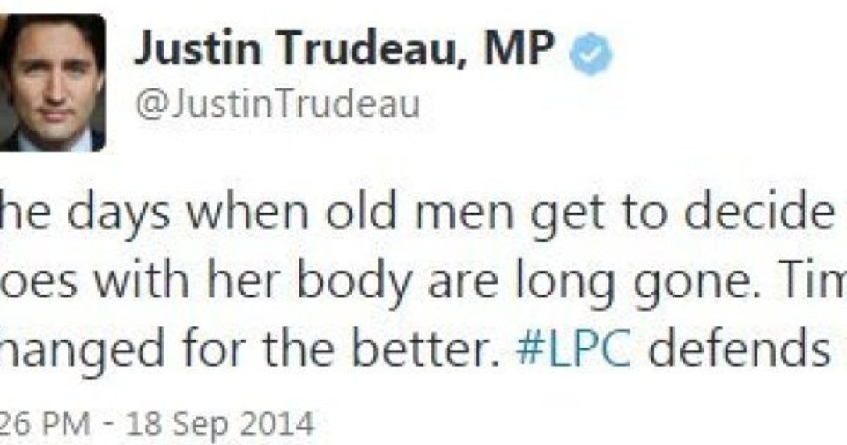 Justin Trudeau's Abortion Tweet About Women Is Pretty Refreshing ... Justin Trudeau's Abortion Tweet About Women Is Pretty Refreshing ...