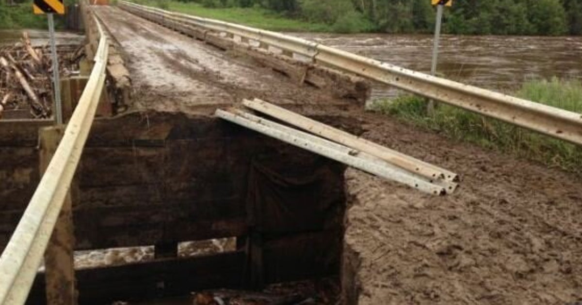 Fort McMurray Flooding: Firebag River Bridge Washed Out, 60 People ...
