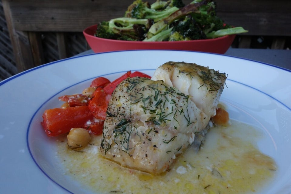 Quick Meal: Pan Roasted Fillet of Cod with Roasted Broccoli and Cheddar ...