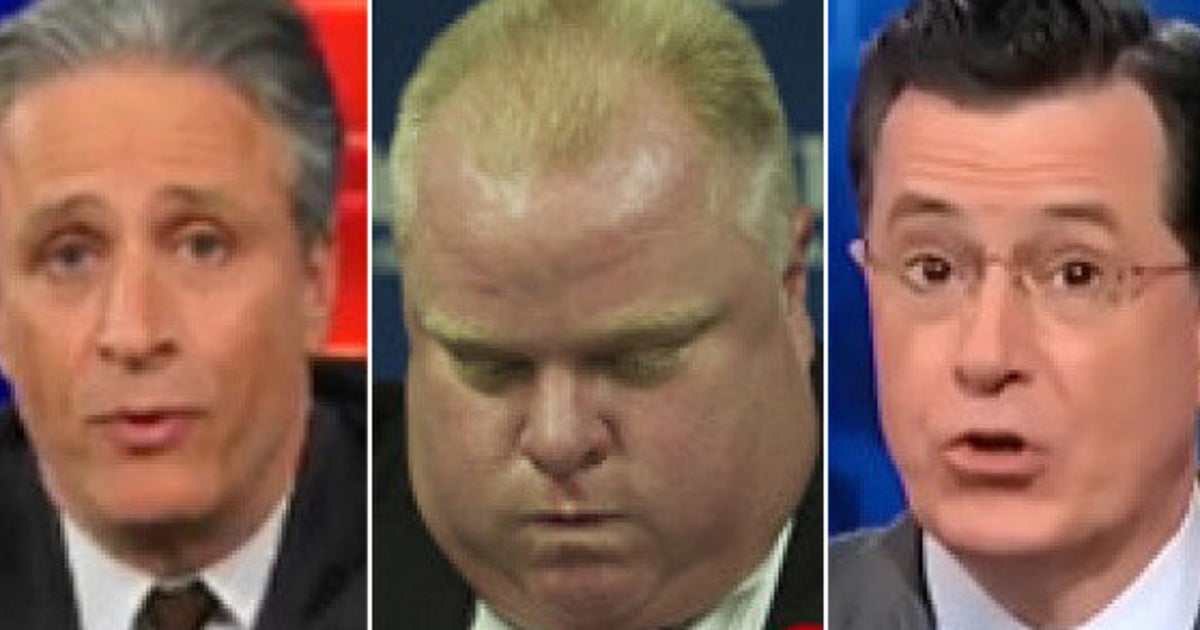 Jon Stewart, Stephen Colbert Rip Rob Ford After Crack Confession (VIDEO ...