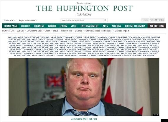Huffington Post Canada's Top Splashes Of 2013 | HuffPost News
