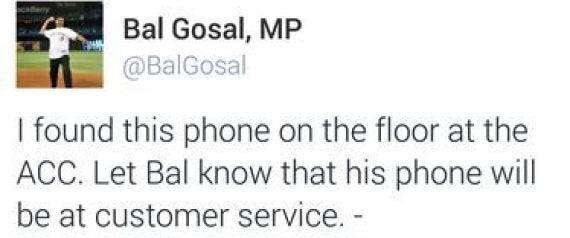 Bal Gosal, Canada Sports Minister, Briefly Loses Departmental Cell ...