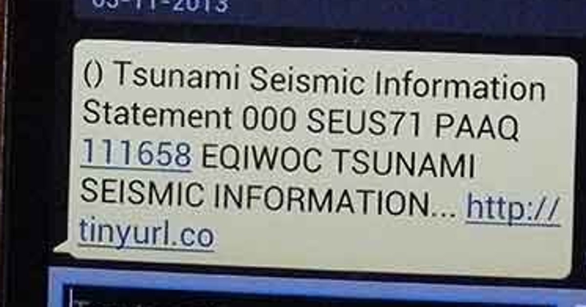 Tsunami Warning Text Messages Fail To Provide Any Info | HuffPost ...