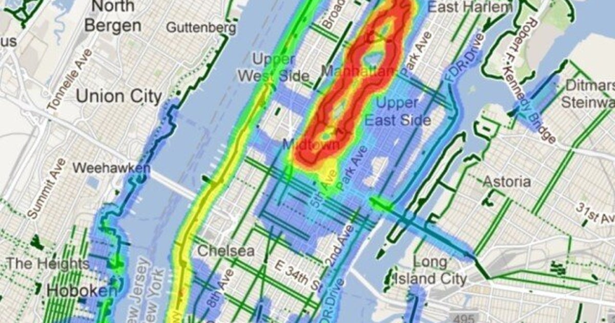 Running Routes: Heat Maps Reveal Most Popular Workout Routes In U.S ...