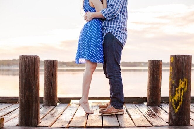 Real Engagement Shoot A Super Cute Lakeside Shoot At Sunrise