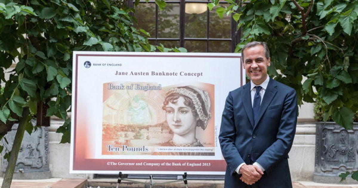 Mark Carney, Bank Of England Governor, Puts Jane Austen On 10-Pound ...