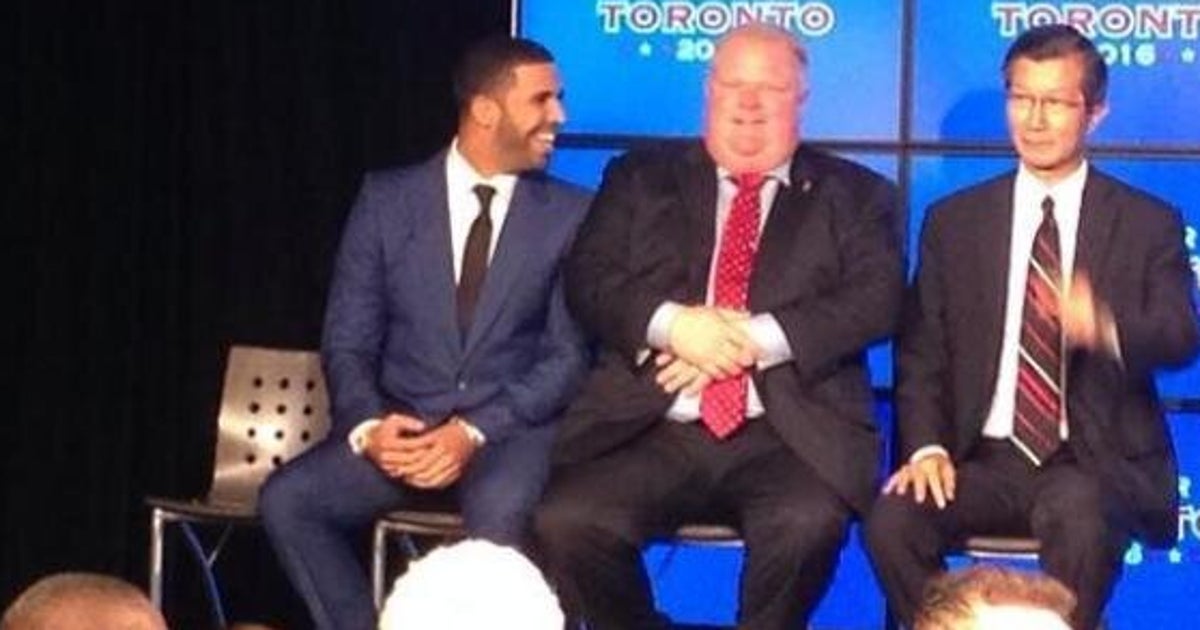 Drake, Rob Ford Awkwardly Tout Raptors Rebrand, 2016 All-Star Game ...