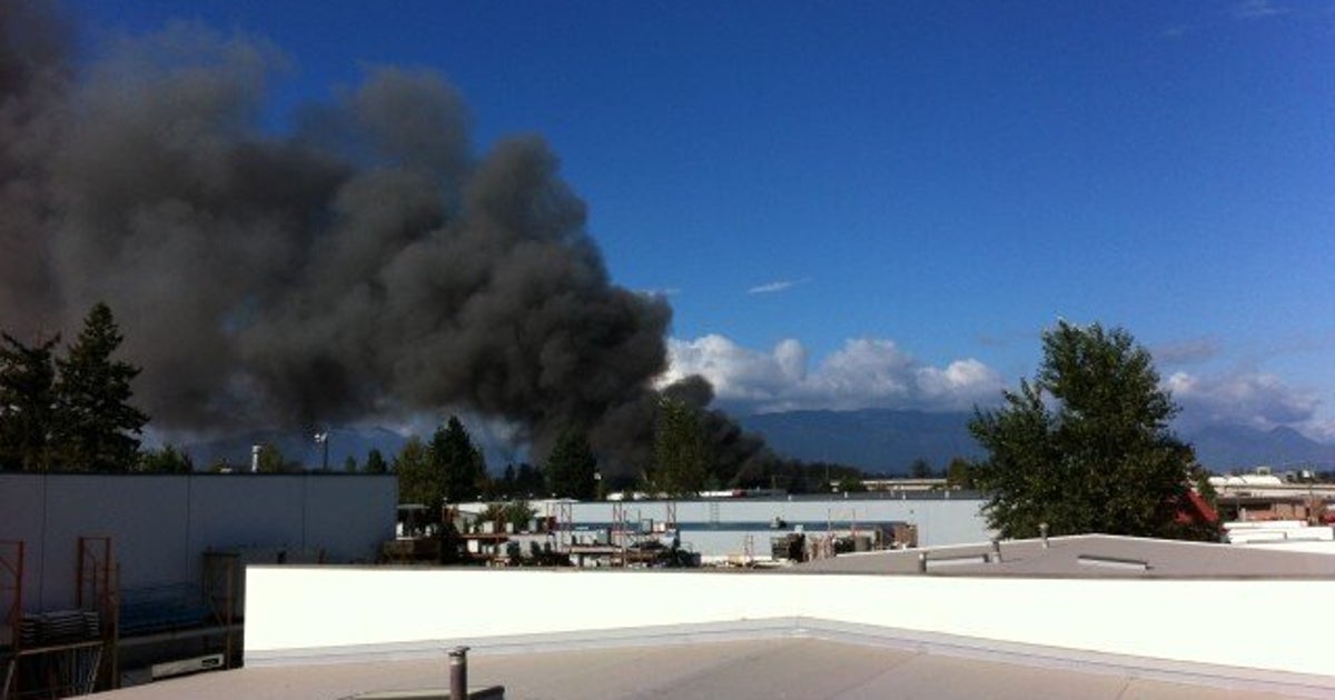 Langley Port Kells Fire, Explosion Releases 'Unknown Chemicals ...