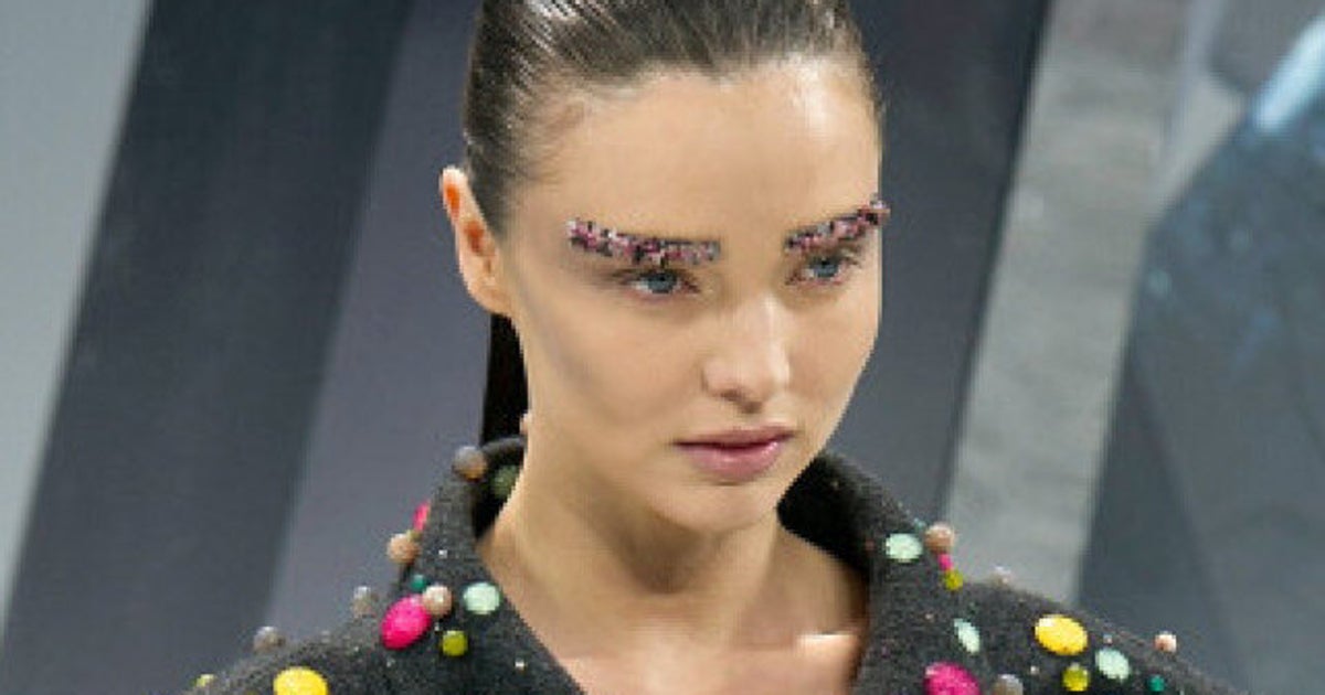 Chanel Glitter Eyebrows: Would You Try Eyebrow Art? | HuffPost Style