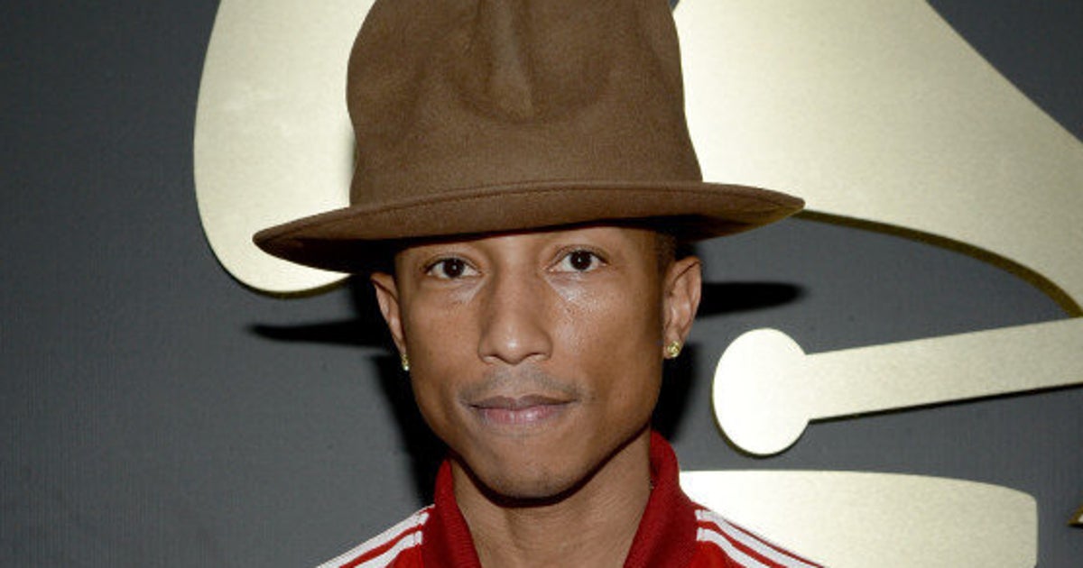 Pharrell Williams' Mountie Hat On Grammys Red Carpet Is A Fashion Do ...