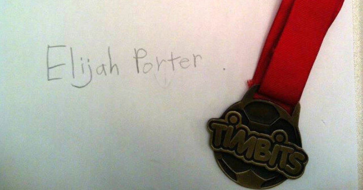 Elijah Porter, 10, Sends Letter, Timbits Medal To Canada's Men's 4x100 ...