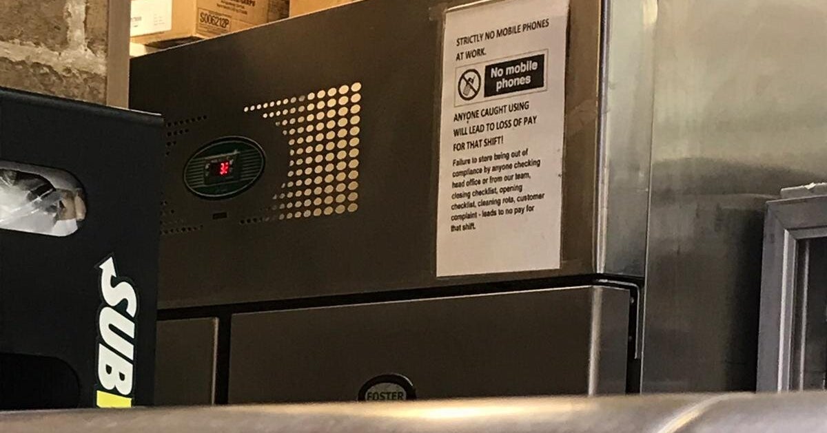 Subway Store Removes 'Draconian' Threat To Dock Staff Pay Over ...