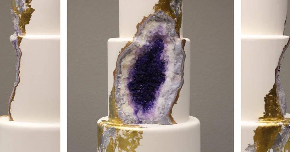 This Amethyst Geode Wedding Cake Really Rocks | HuffPost UK Life