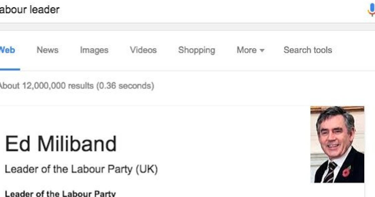 Google 'Labour Leader' And The Party's Past Emerges | HuffPost UK Tech