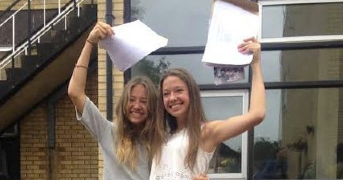 GCSE Results Day 2015: Identical Twins Charlotte And Chloe Cooke Get ...