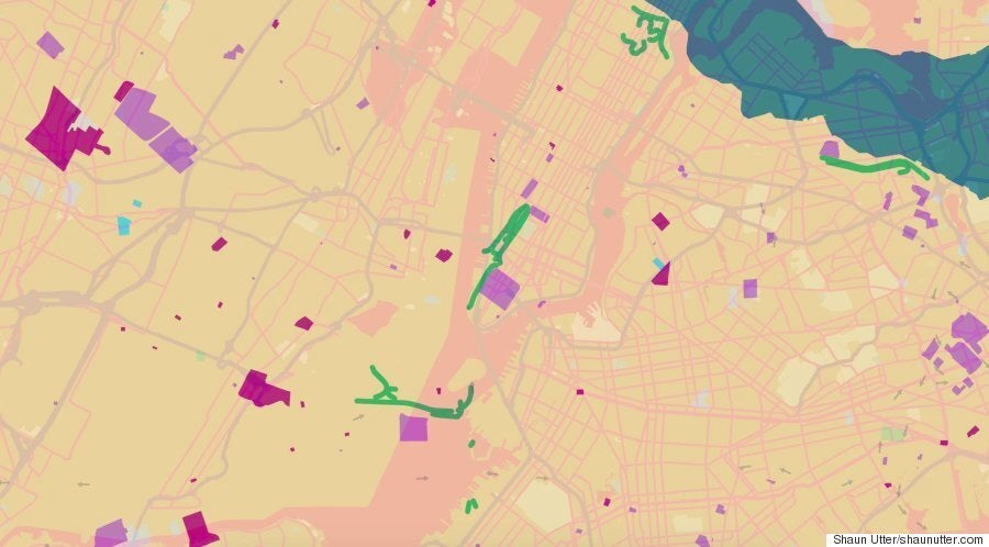 Google Maps Turned Into Cool Generative Art By Boston-Based Coder ...
