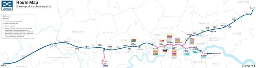 Elizabeth Line London Tube Map Shows How Capital's Underground Will ...