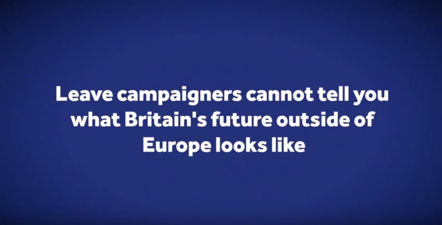 EU Referendum 'In' Campaign Launch New Attack Advert Targeting Brexit ...