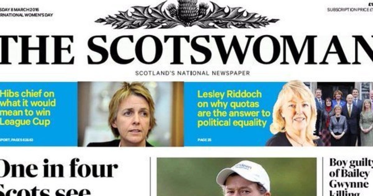 The Scotsman Newspaper Has Rebranded As The Scotswoman For The First ...
