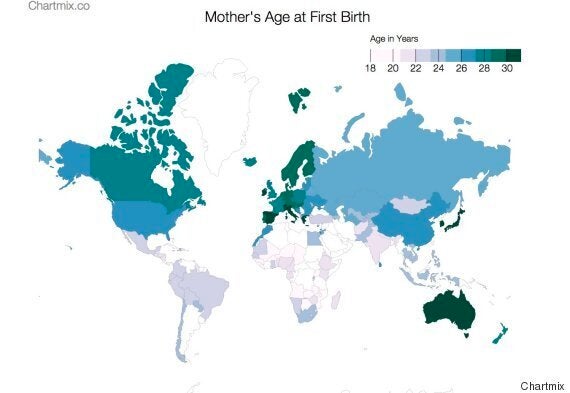 Pregnancy Around The World: The Average Age Women Become First-Time ...
