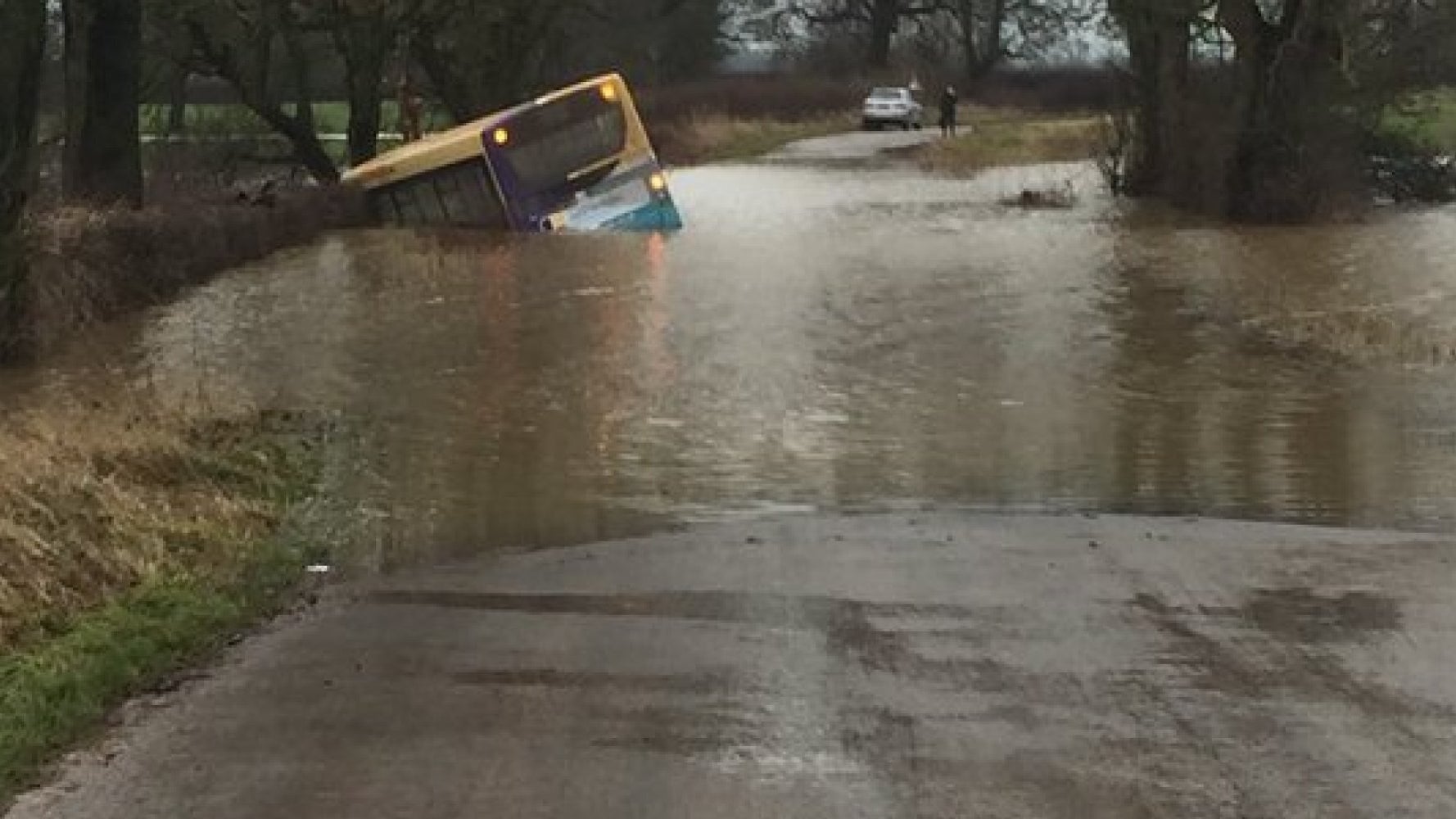 Children Rescued From Flooded School Bus In Yorkshire After 'Driver ...
