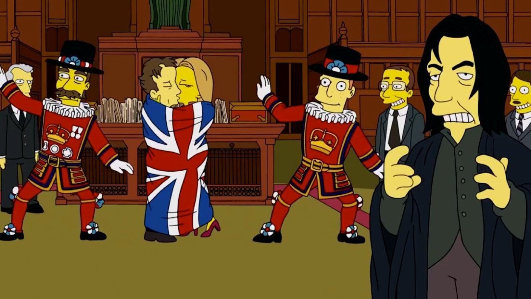 'The Simpsons' Clip Of David Bowie And Alan Rickman Scene Resurfaces ...