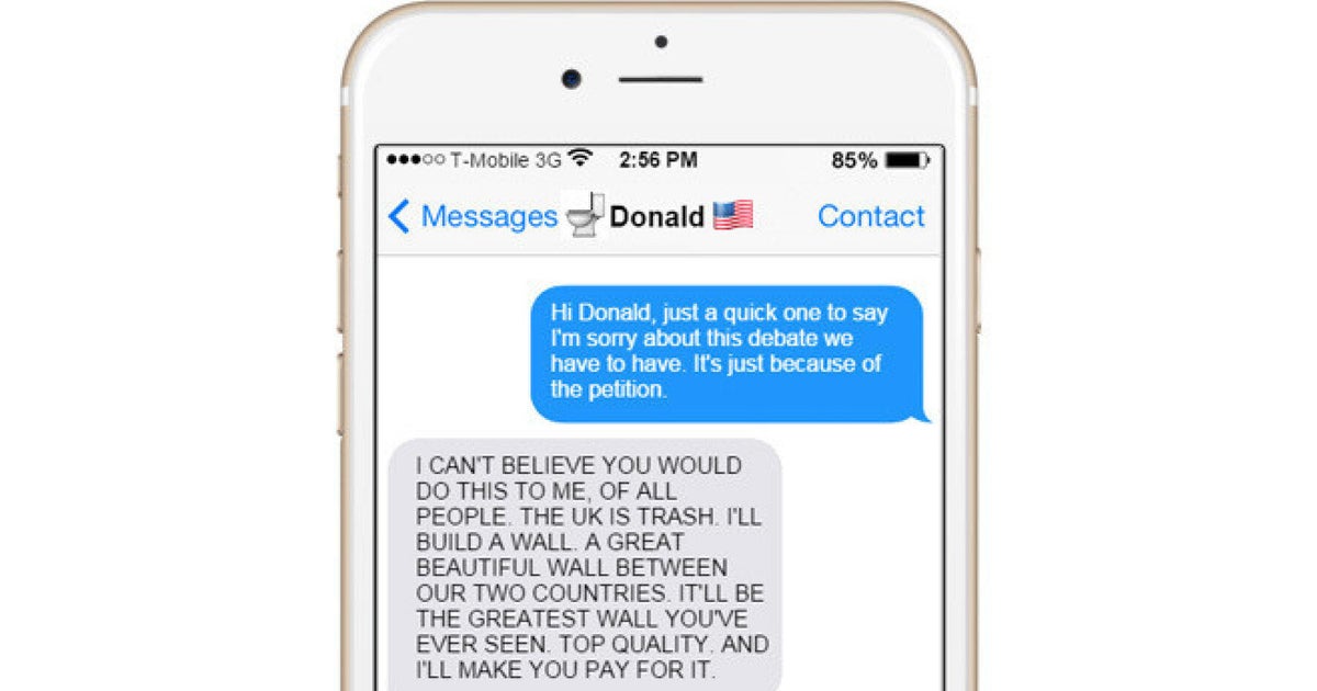 David Cameron's Texts To Donald Trump Ahead Of 'Ban Trump ...