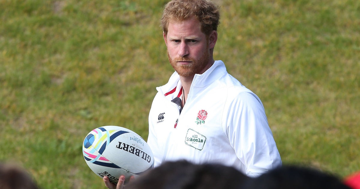 Rugby World Cup 2015: Prince Harry Watches The England Rugby Team Train ...