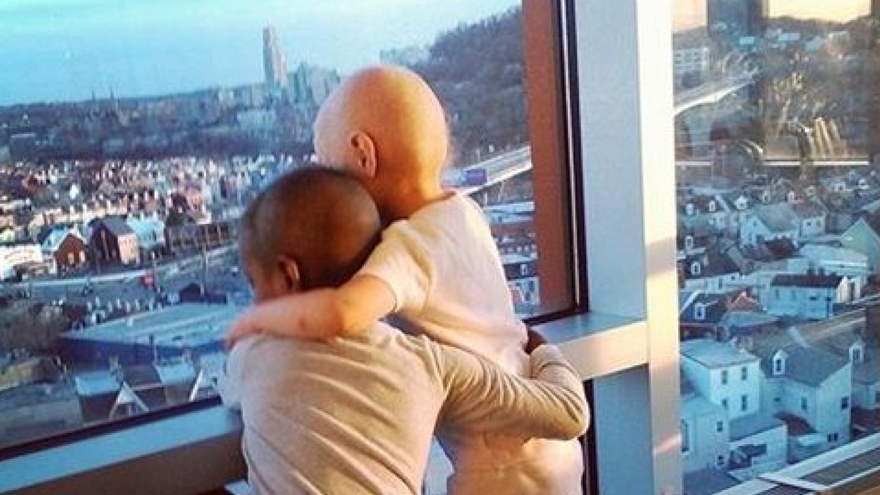Two Young Girls Who Are Both Battling Cancer Show Symbol Of Hope As ...