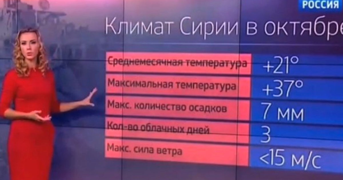 Russian Weather Forecaster Says Conditions Perfect For Syrian ...