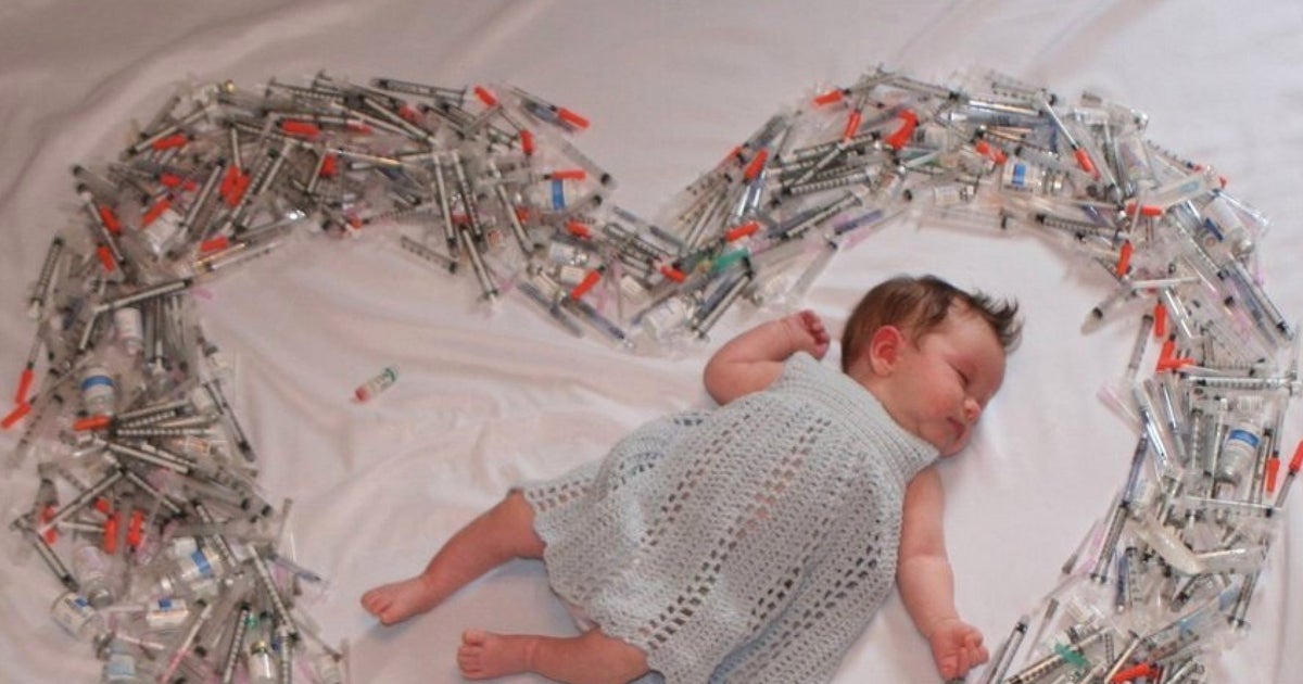 Mum Shares Powerful Photo Of Newborn Surrounded By The IVF Syringes ...