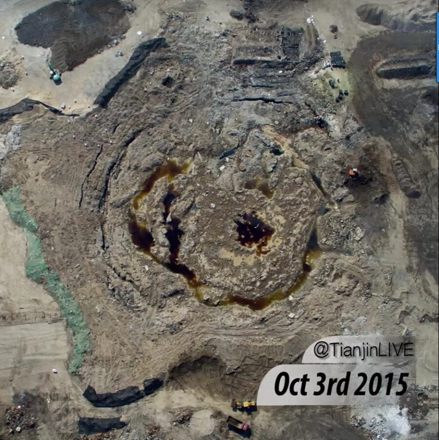 Tianjin Blast: Monumental Clean Up Of Disaster Caught In Astonishing ...