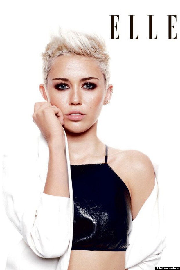 Miley Cyrus Stars In Elle Cover Shoot, Looks Amazing In Crop Top And ...