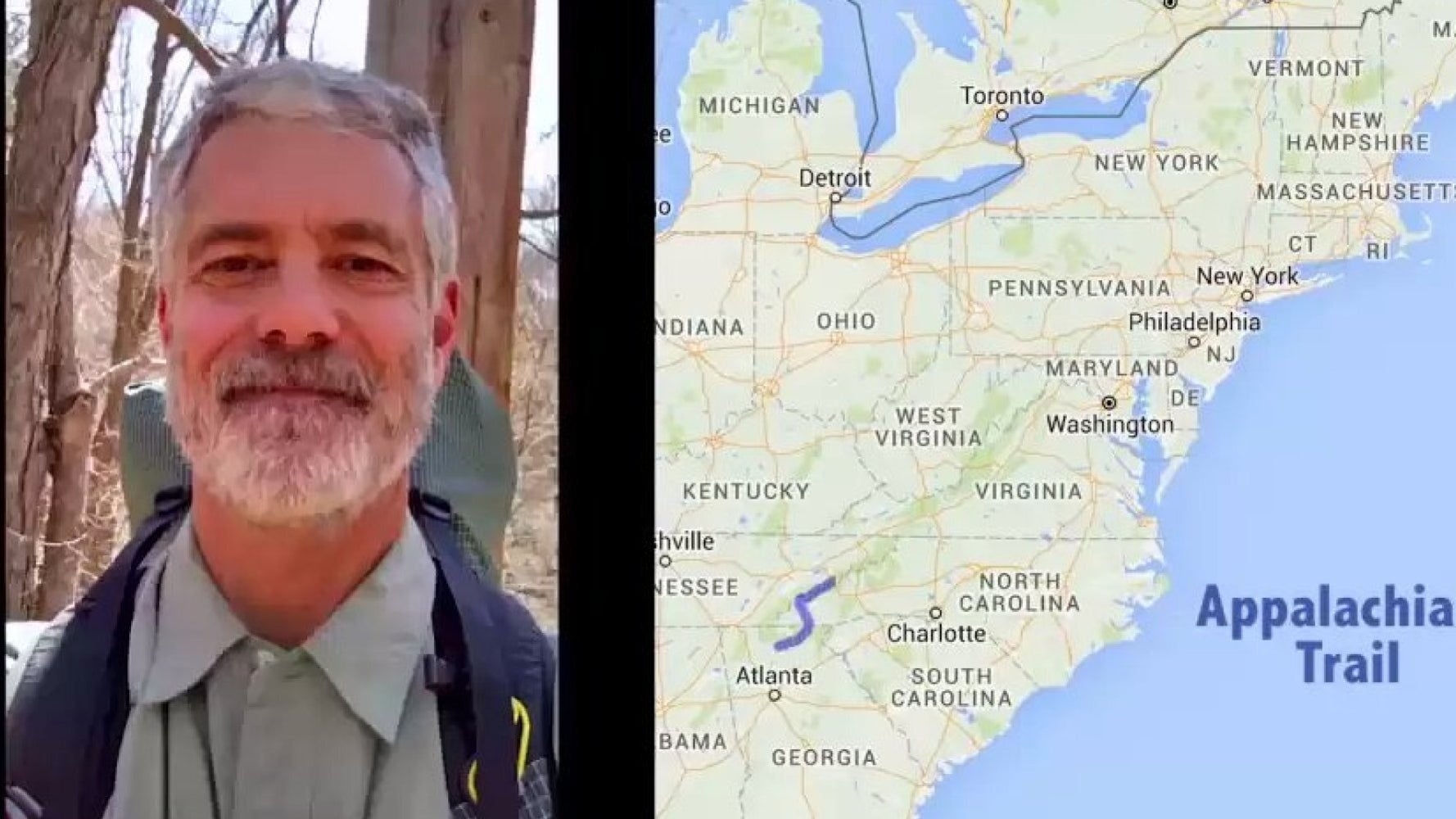 Timelapse Shows Guy's Beard Growing As He Hikes Along Appalachian Trail ...
