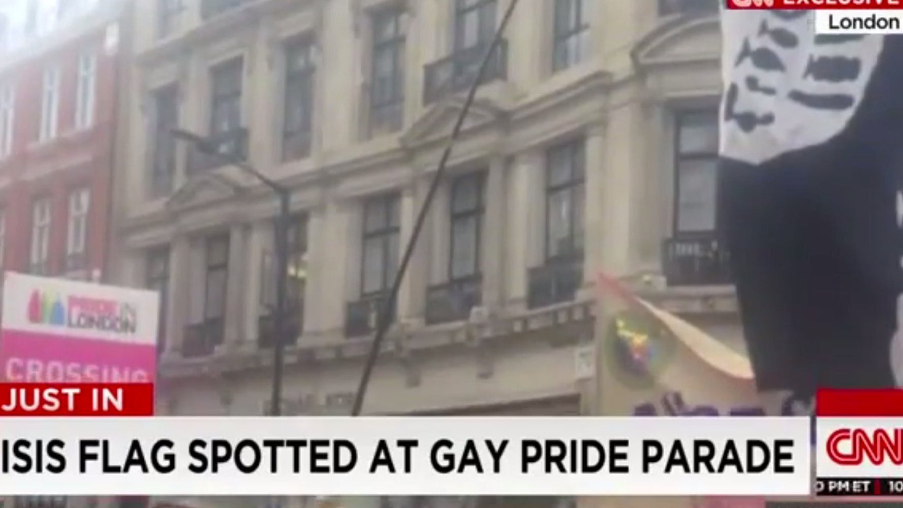CNN Mistakenly Spots ISIS Flag At London Pride, Doesn't Notice Banner ...