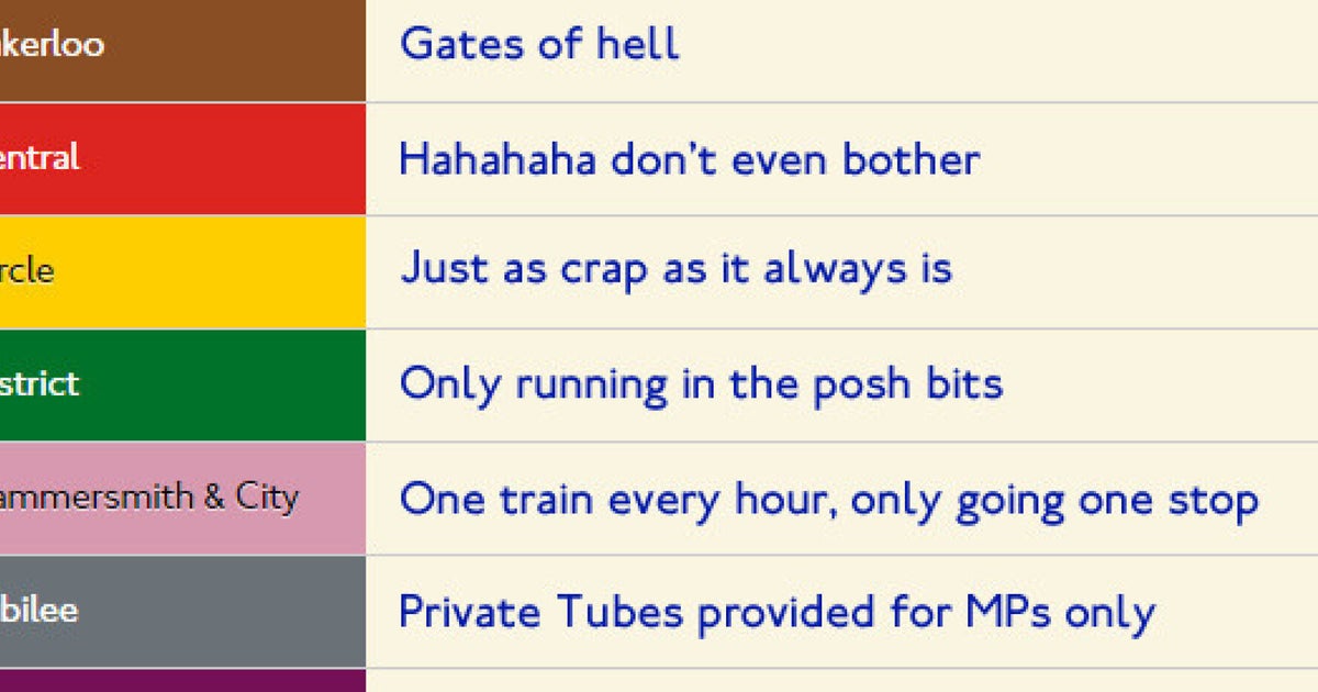 Tube Strike Update: Train Information And Line Status | HuffPost UK Comedy