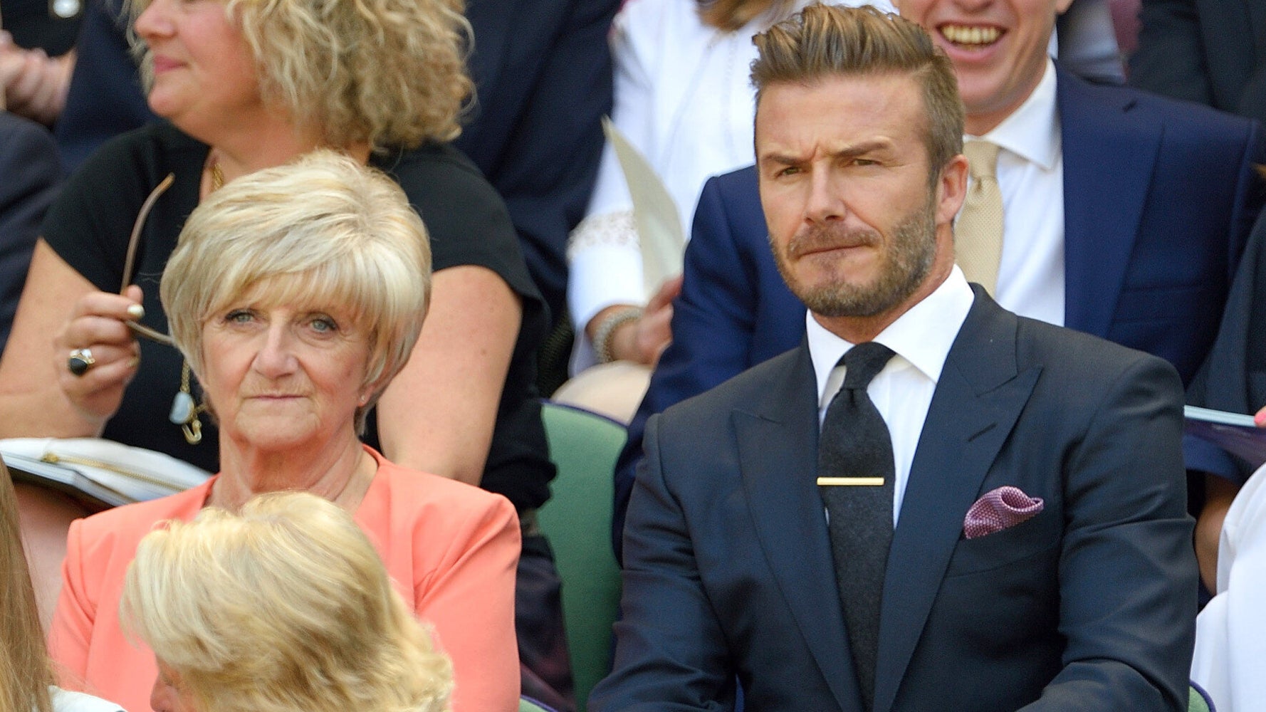 David Beckham At Wimbledon: Star Catches Tennis Ball And Makes It Look ...